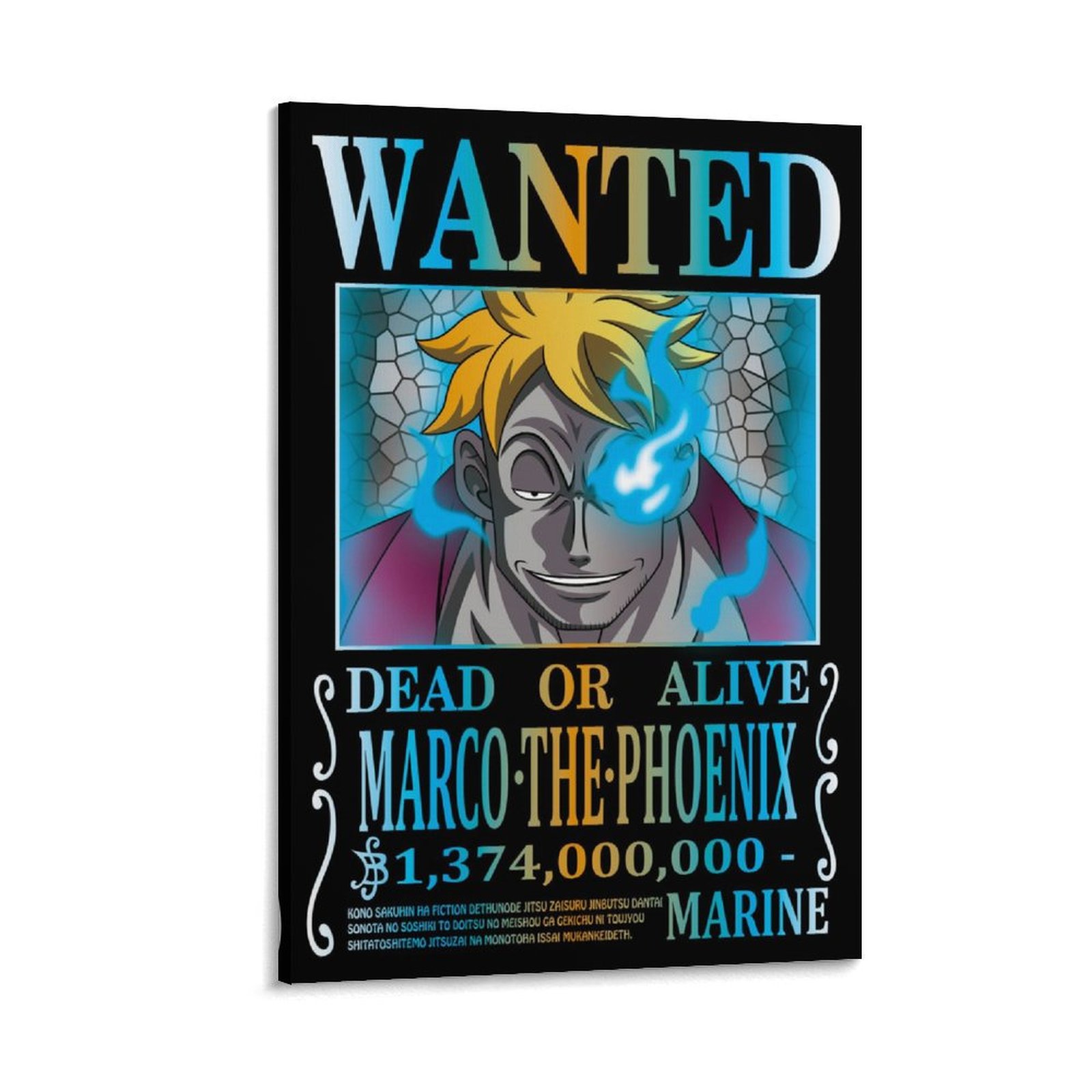 Animation Anime Wanted Poster Marco Painting On Canvas Wall Art Poster ...