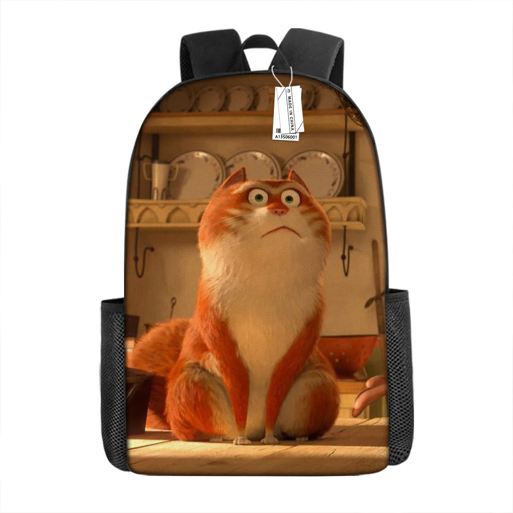 Animation Backpack Student School Bag Magic Morris Print Polyester ...