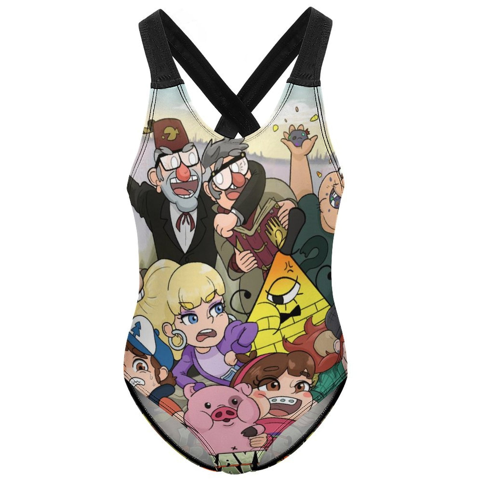 Animation Bill Cipher Gravity Falls Children's One-piece Swimsuit ...