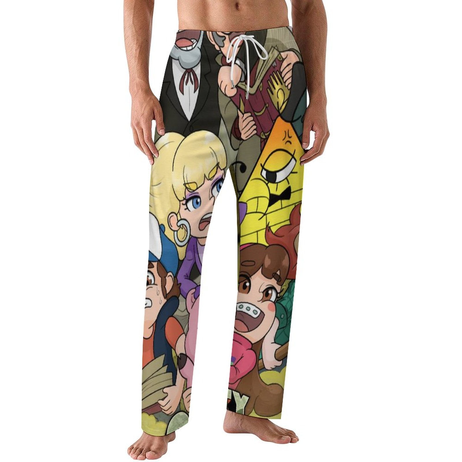 Animation Bill Cipher Gravity Falls Mens Pajama Pants Cozy Soft Lounge ...