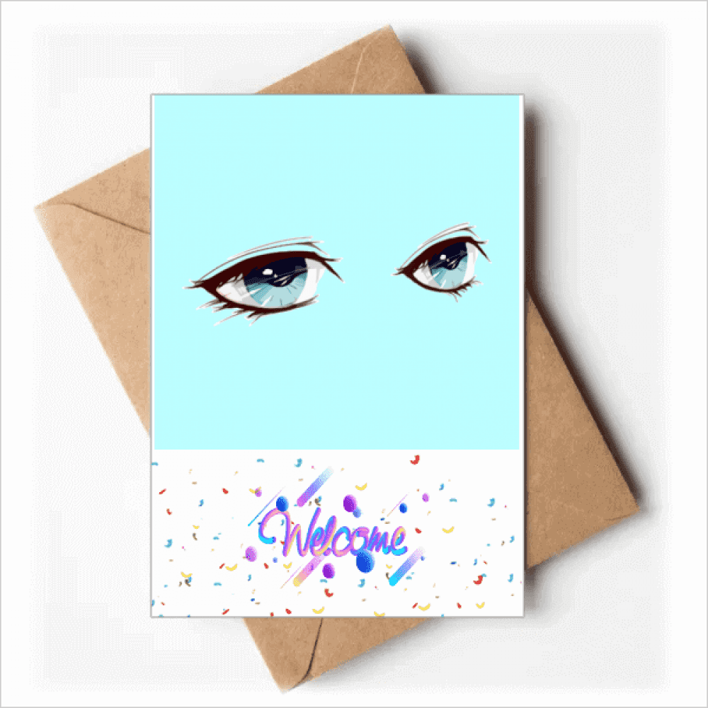 Animation Cocs Side Eyes Welcome Back Greeting Cards Envelopes Blank ...