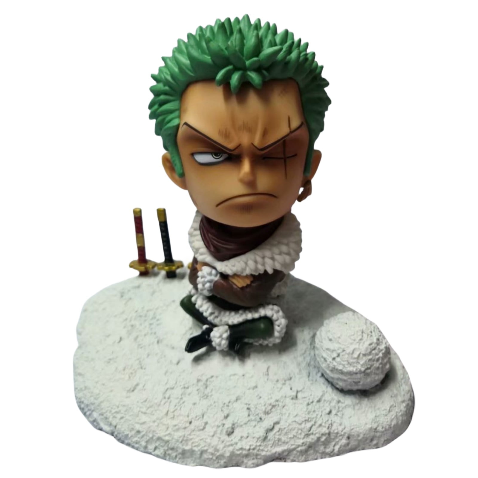 Animation Figure Make a snowman angry Roronoa Zoro Figure Model 15cm ...