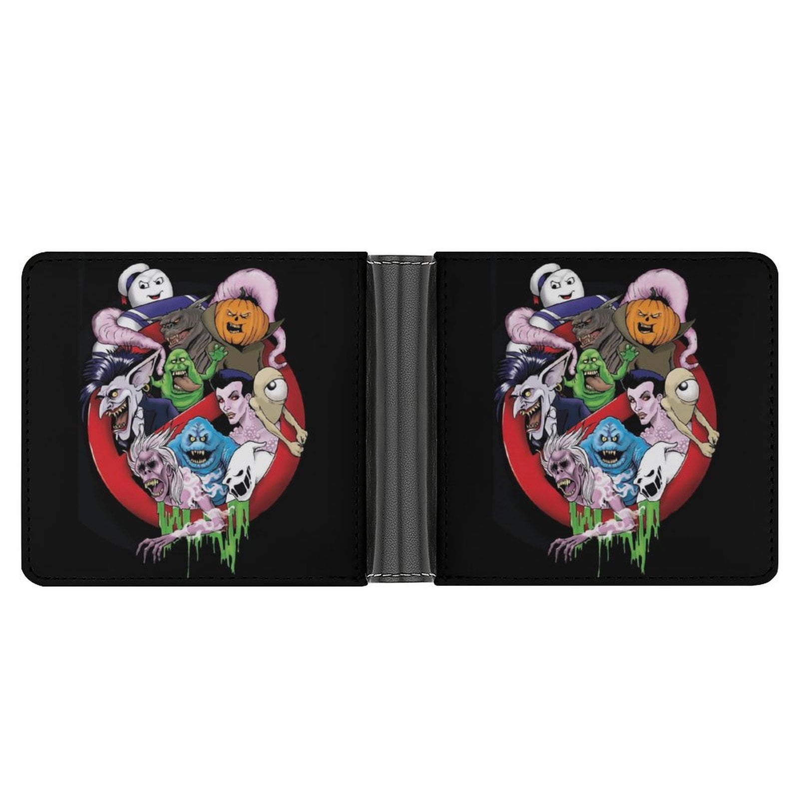 Animation Ghostbusters PU Leather Bifold Wallet Money Organizers Gift ...
