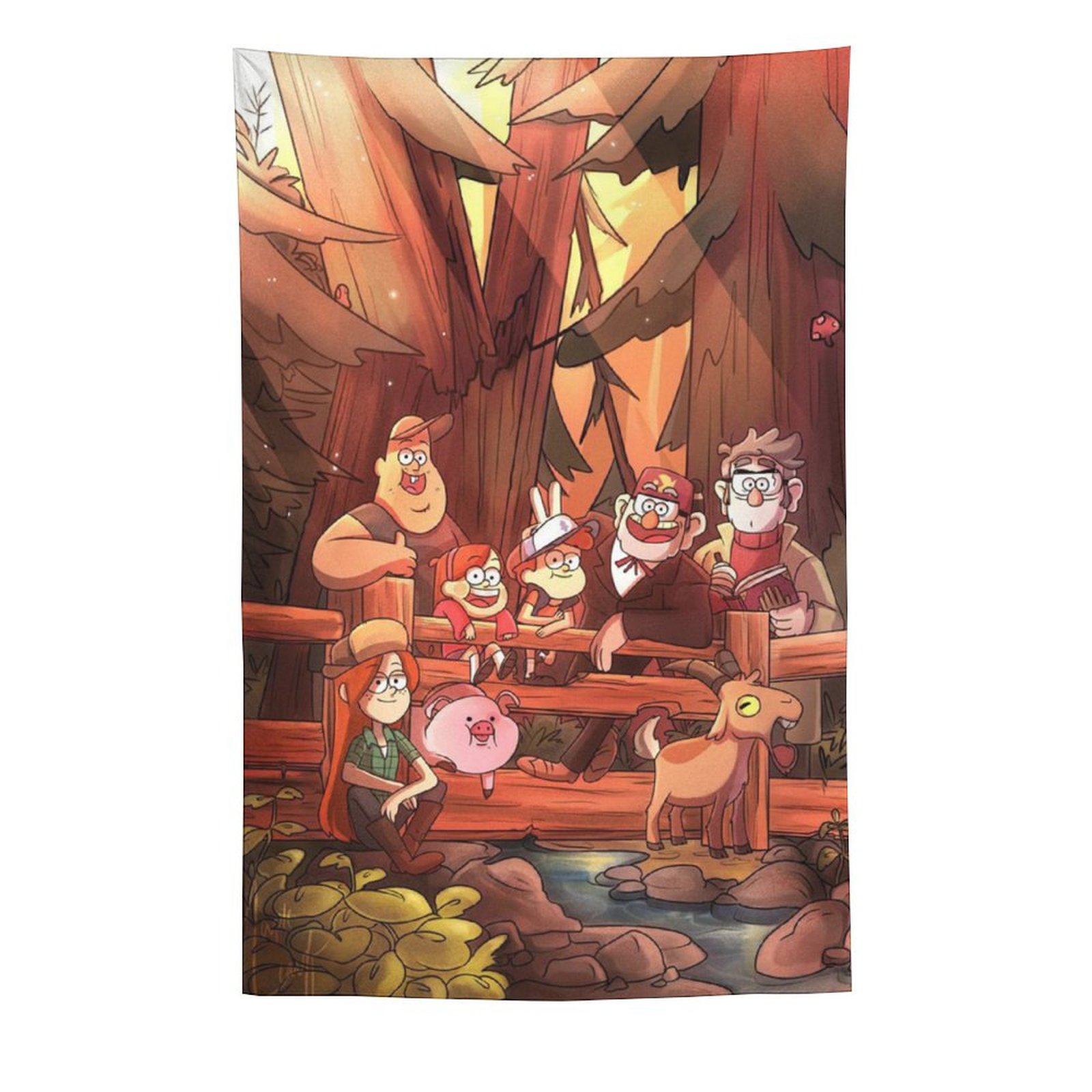 Animation Gravity Falls Tapestry Luxury Wall Hanging Tapestries Decor ...
