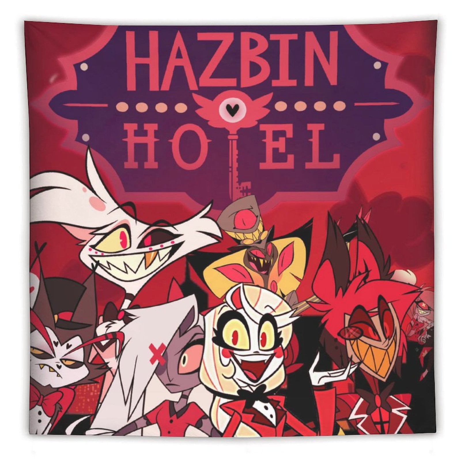 Animation Hazbin Hotel Tapestry Luxury Wall Hanging Tapestries Decor ...