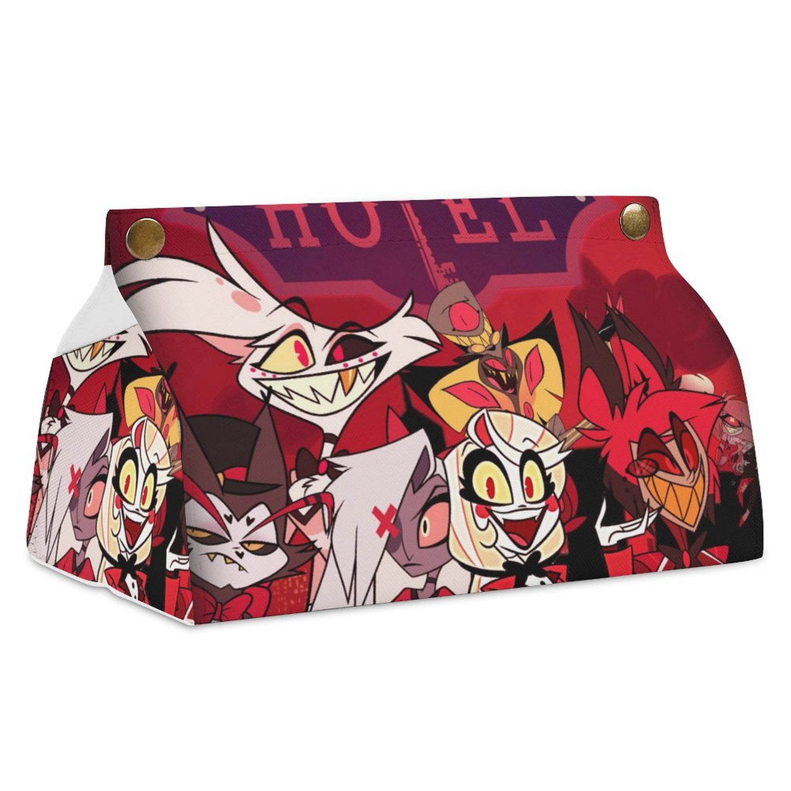 Animation Hazbin Hotel Tissue Box Cover PU Tissue Paper Case Pouch ...