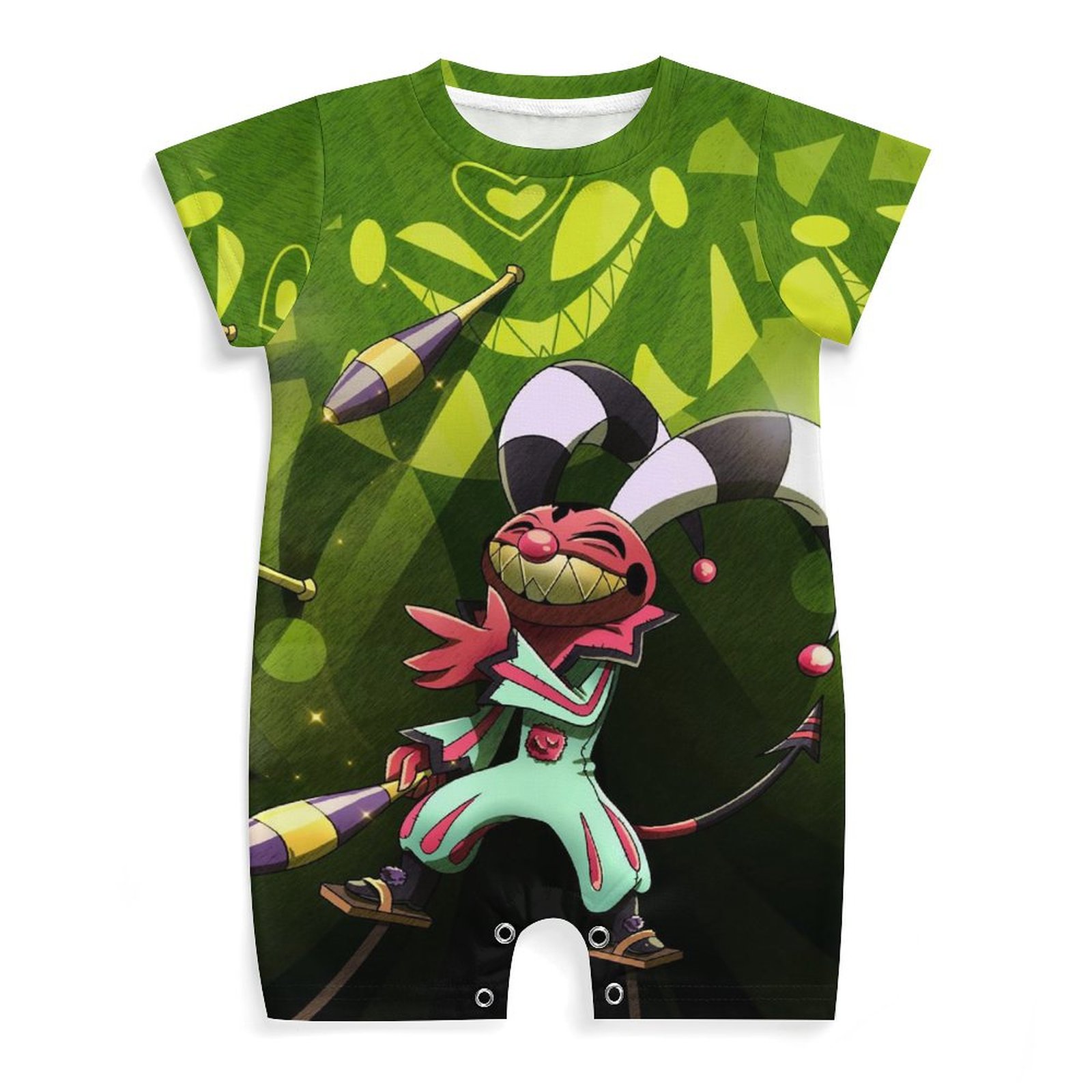 Animation Helluva Boss Baby One-Piece Rompers Summer Short Sleeve ...