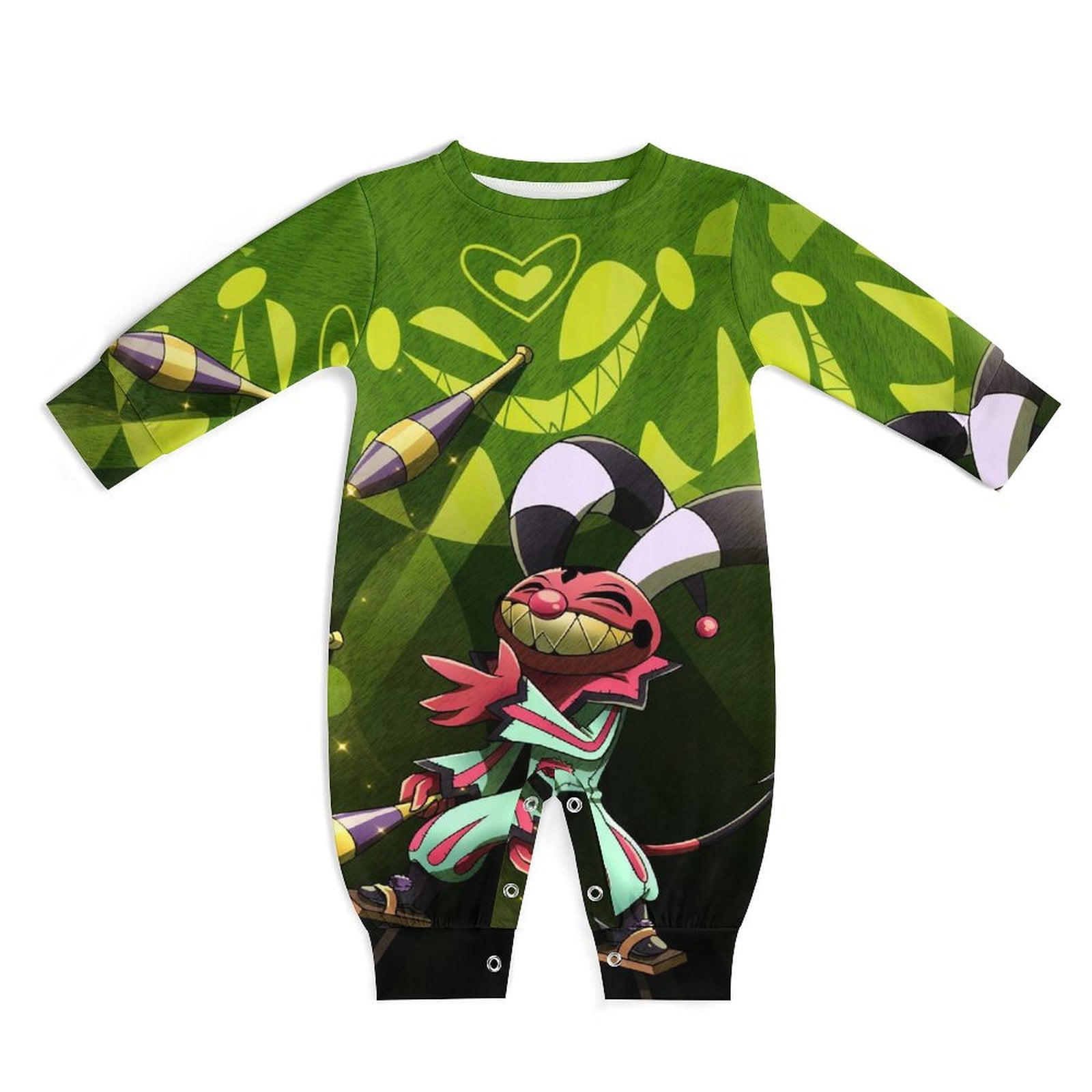 Animation Helluva Boss Baby Rompers One-Piece Long Sleeve Jumpsuit ...