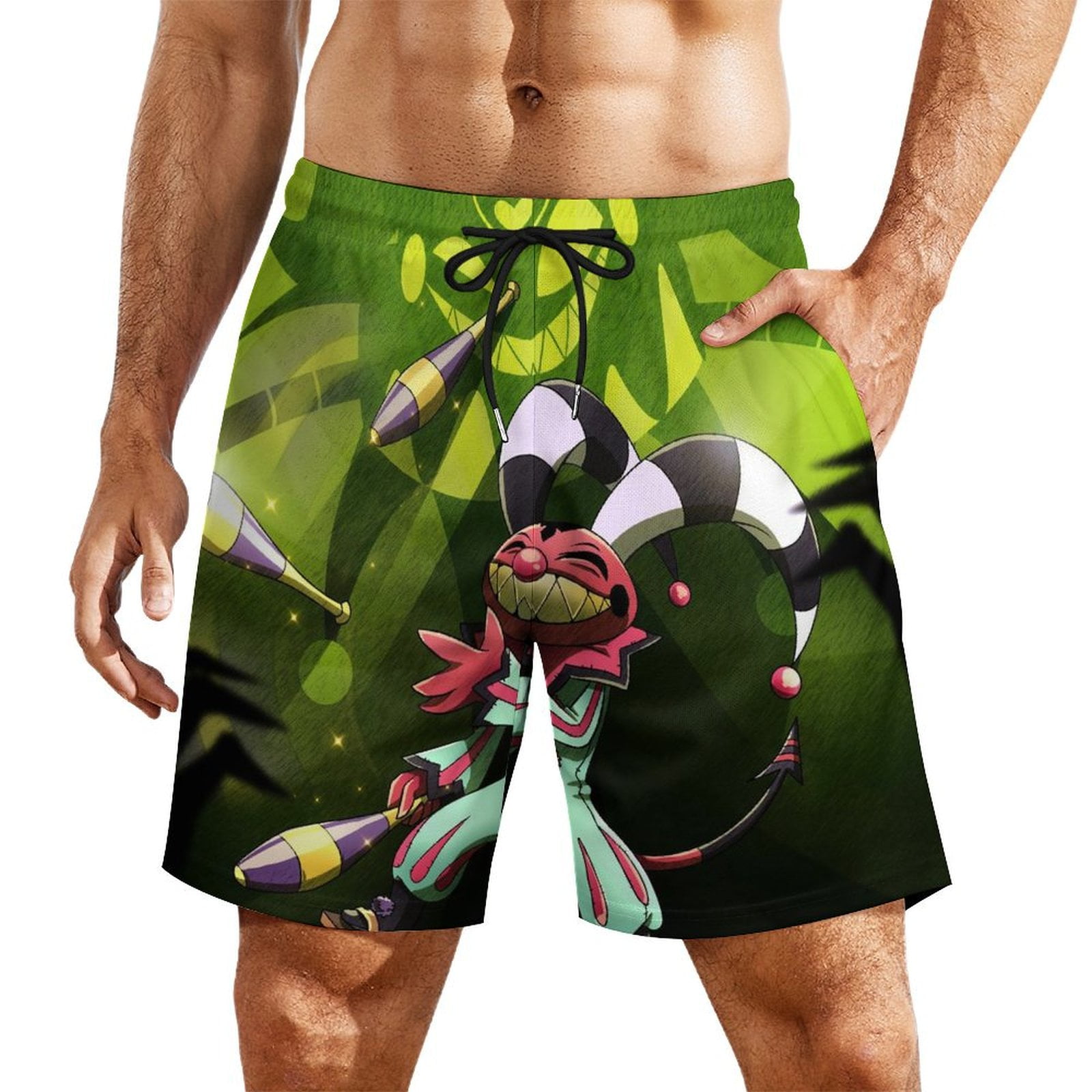Animation Helluva Boss Men's Board Shorts Swim Trunks Beach Short ...
