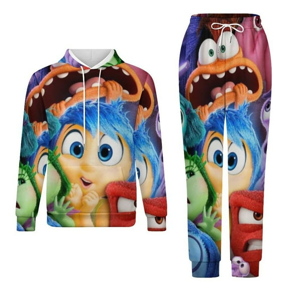 Animation Inside Out Unisex Hoodies And Sweatpants Set Sweatshirts ...