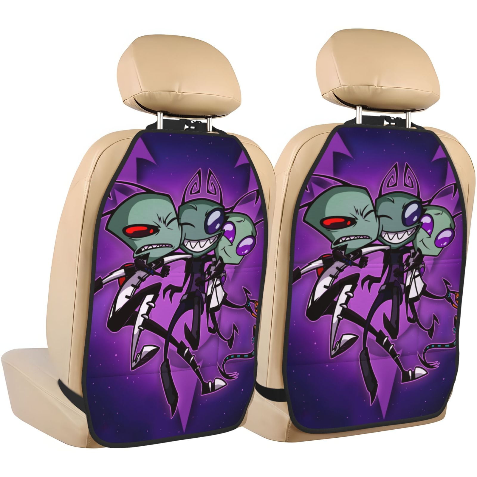 Animation Invader Zim 2 PCS Car Seat Protector Backseat Car Organizer ...
