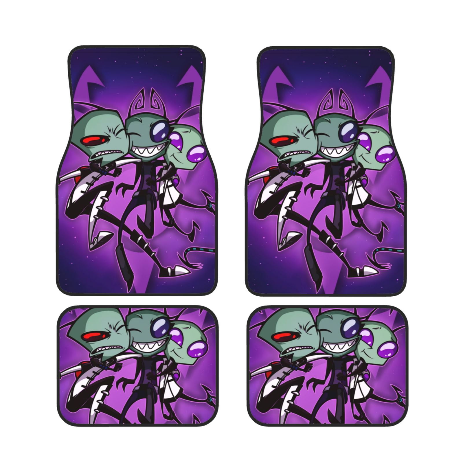 Animation Invader Zim Car Floor Mats 4-Piece Full Set Front Rear Auto ...