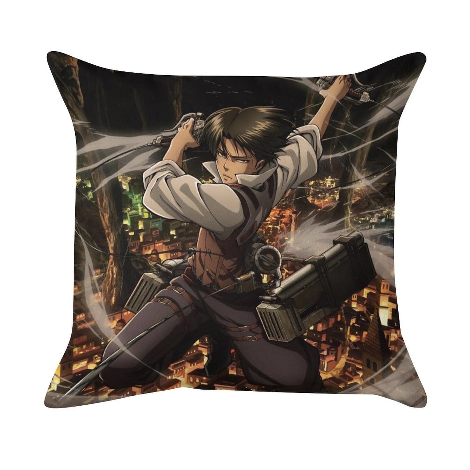 Animation Multi-Size Double Side Design Pillowcase,Attack On Titan Soft ...