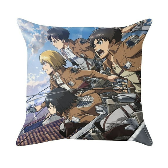 Animation Multi-Size Double Size Golden Velvet Pillowcase,Attack On ...
