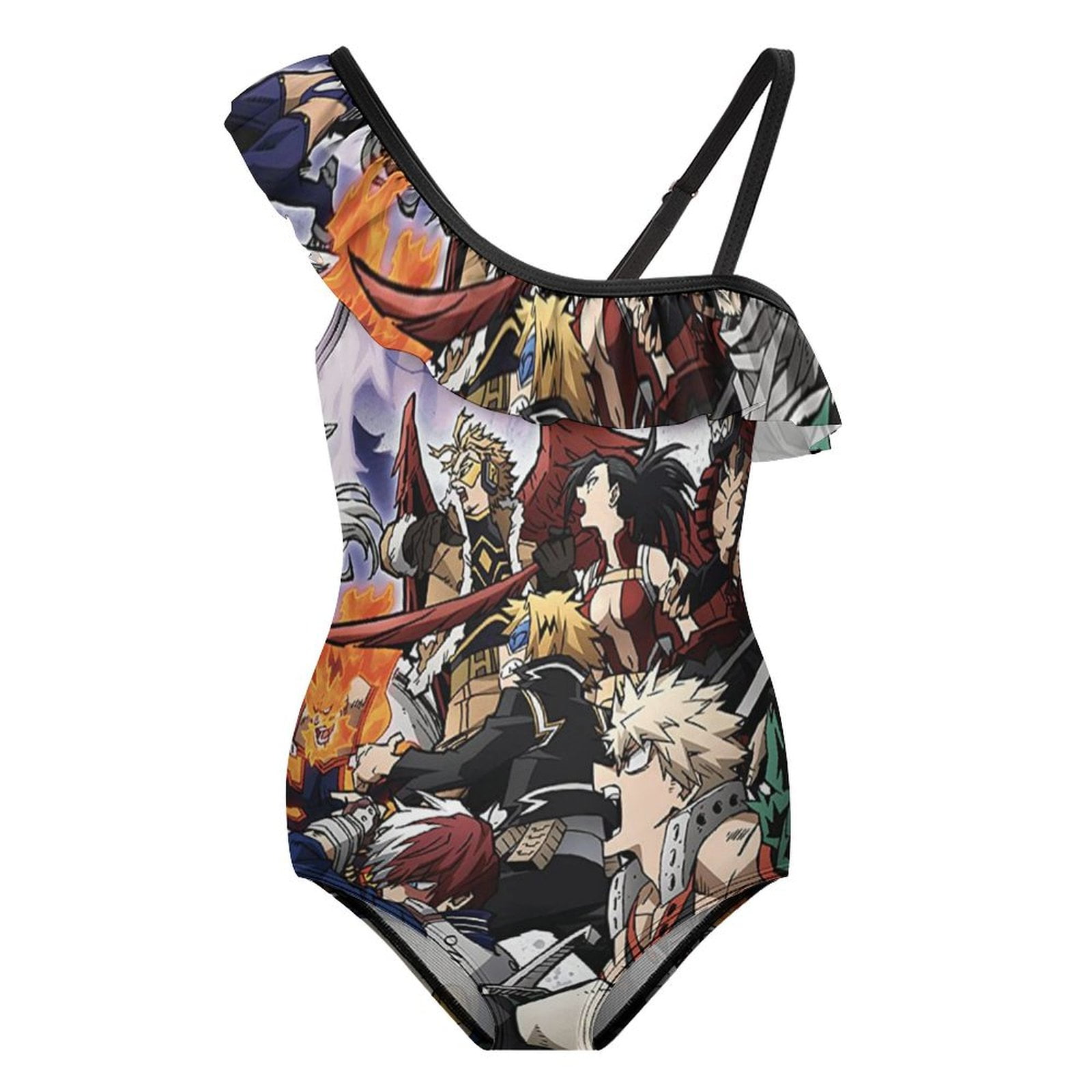 Animation My Hero Academia One-Piece Swimsuit for Girls Adjustable One ...