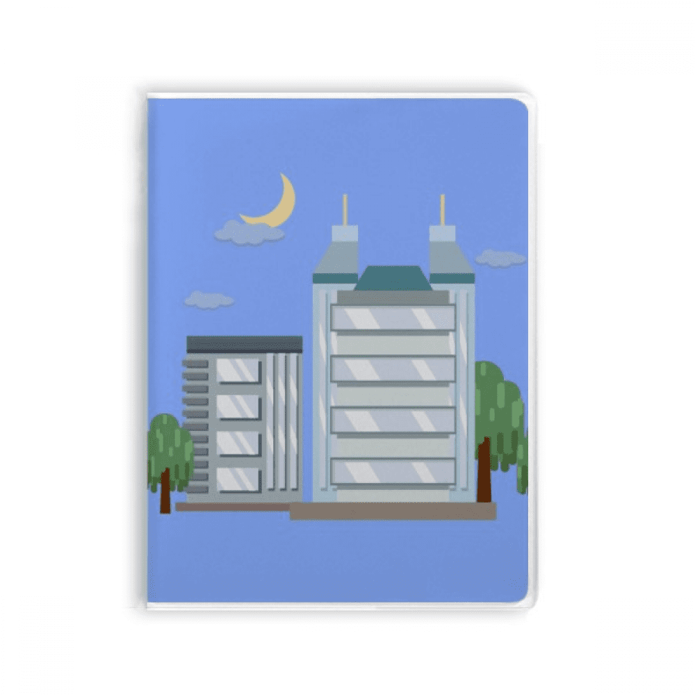 Animation Outline Buildings Notebook Gum Cover Diary Soft Cover Journal ...