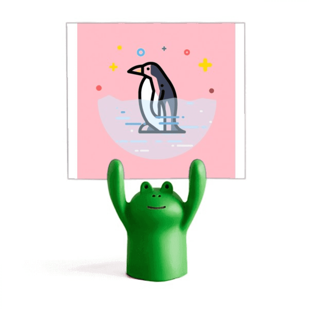 Animation Penguin Lovely Sign Memo Holder Cartoon Animal Frog Stand ...