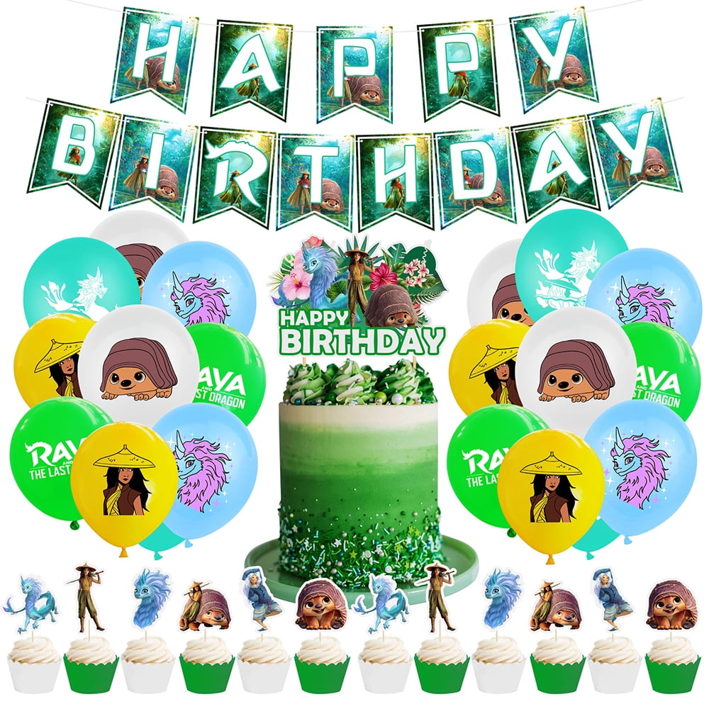 Animation Raya and The Last Dragon Theme Birthday Party HAPPY BIRTHDAY ...