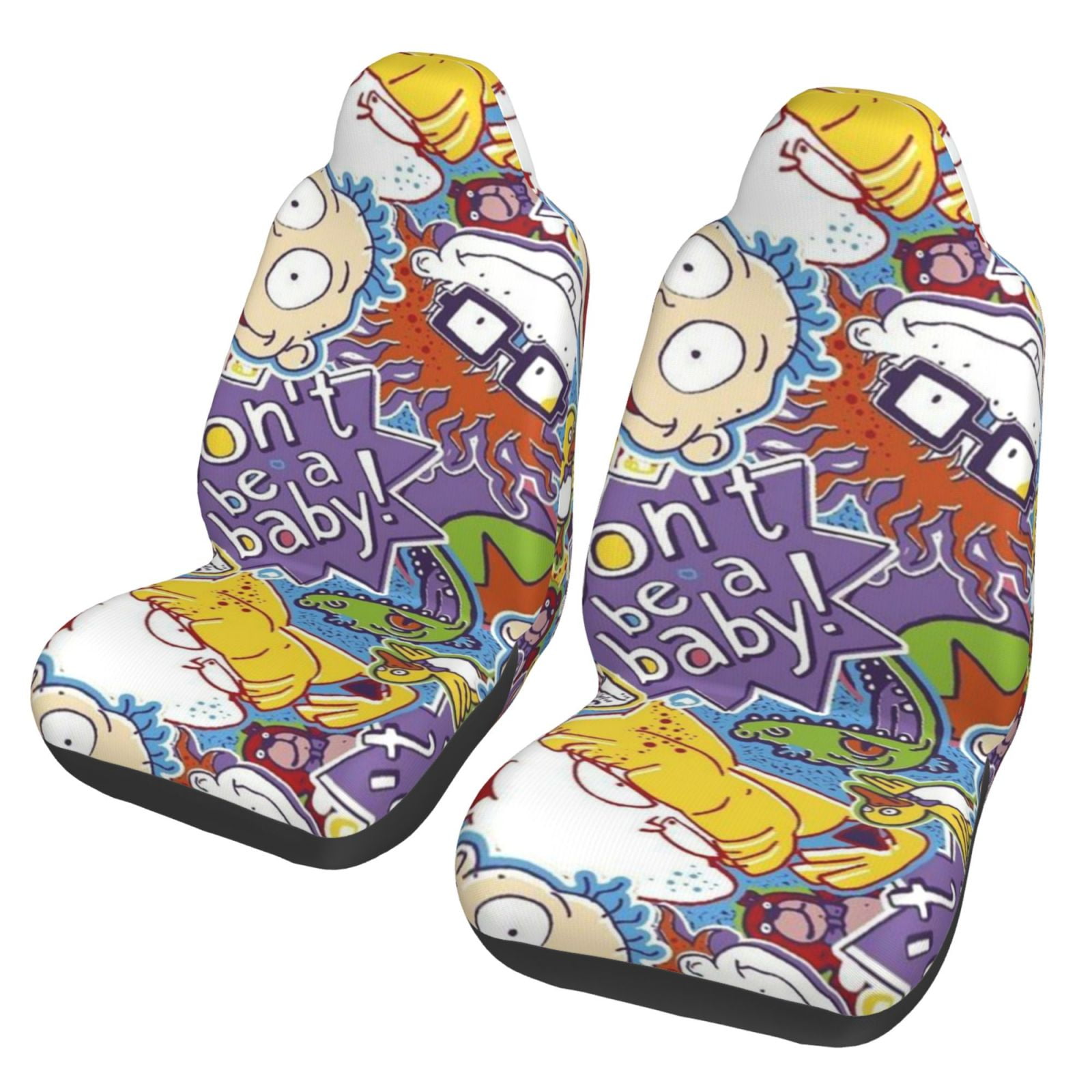 Animation Rugrats Car Seat Covers 2pcs Vehicle Front Seat Protective ...