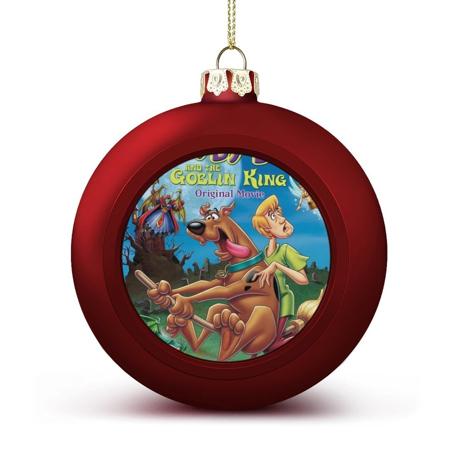 Animation Scooby Doo Christmas Balls Decoration Xmas Gift Sparkling ...