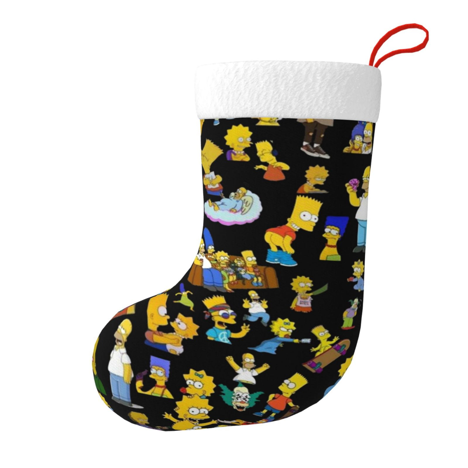 Animation Simpsons Christmas Stocking Fireplace Hanging Stocking ...