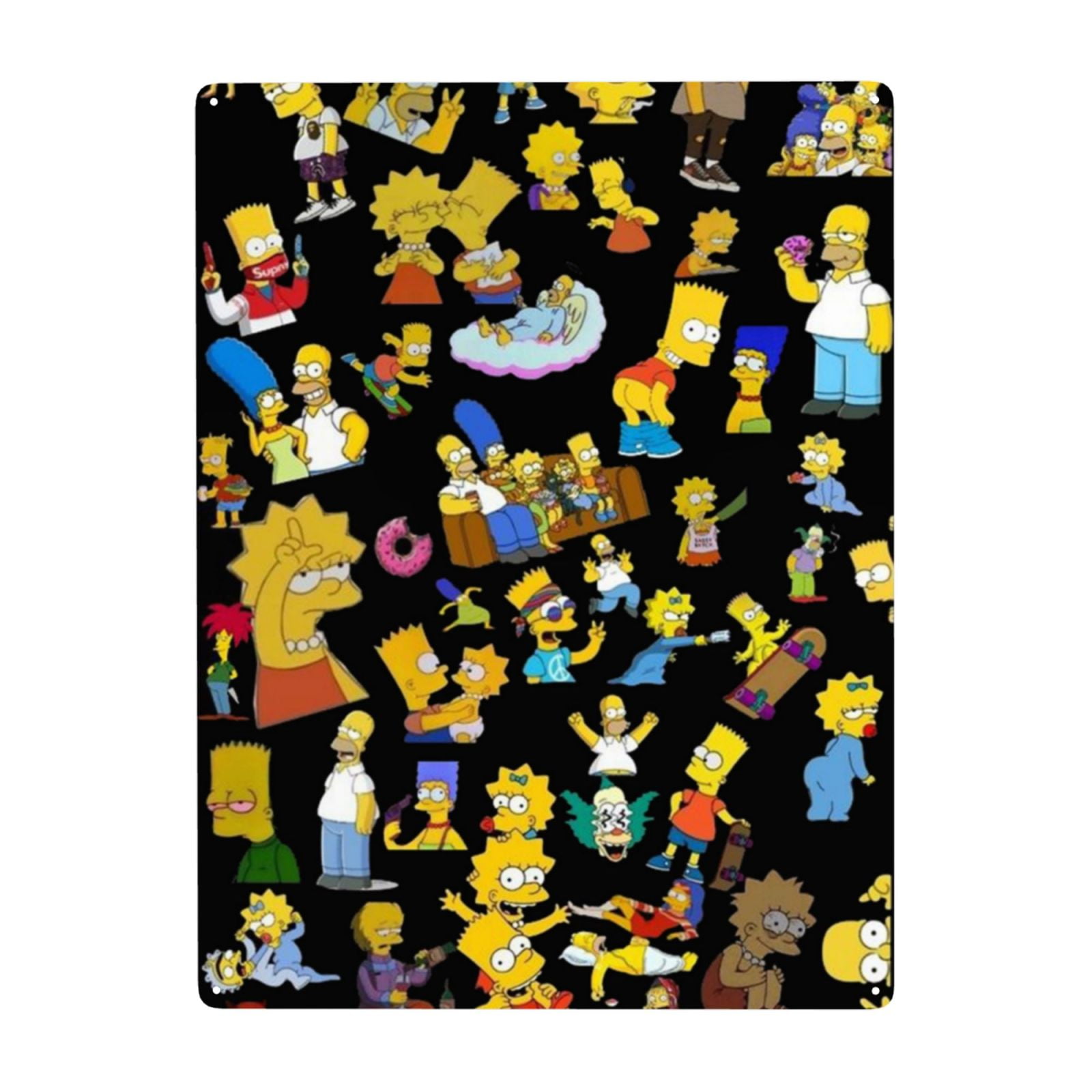 Animation Simpsons Metal Sign Decor 30x40cm Wall Art Sign for Home ...