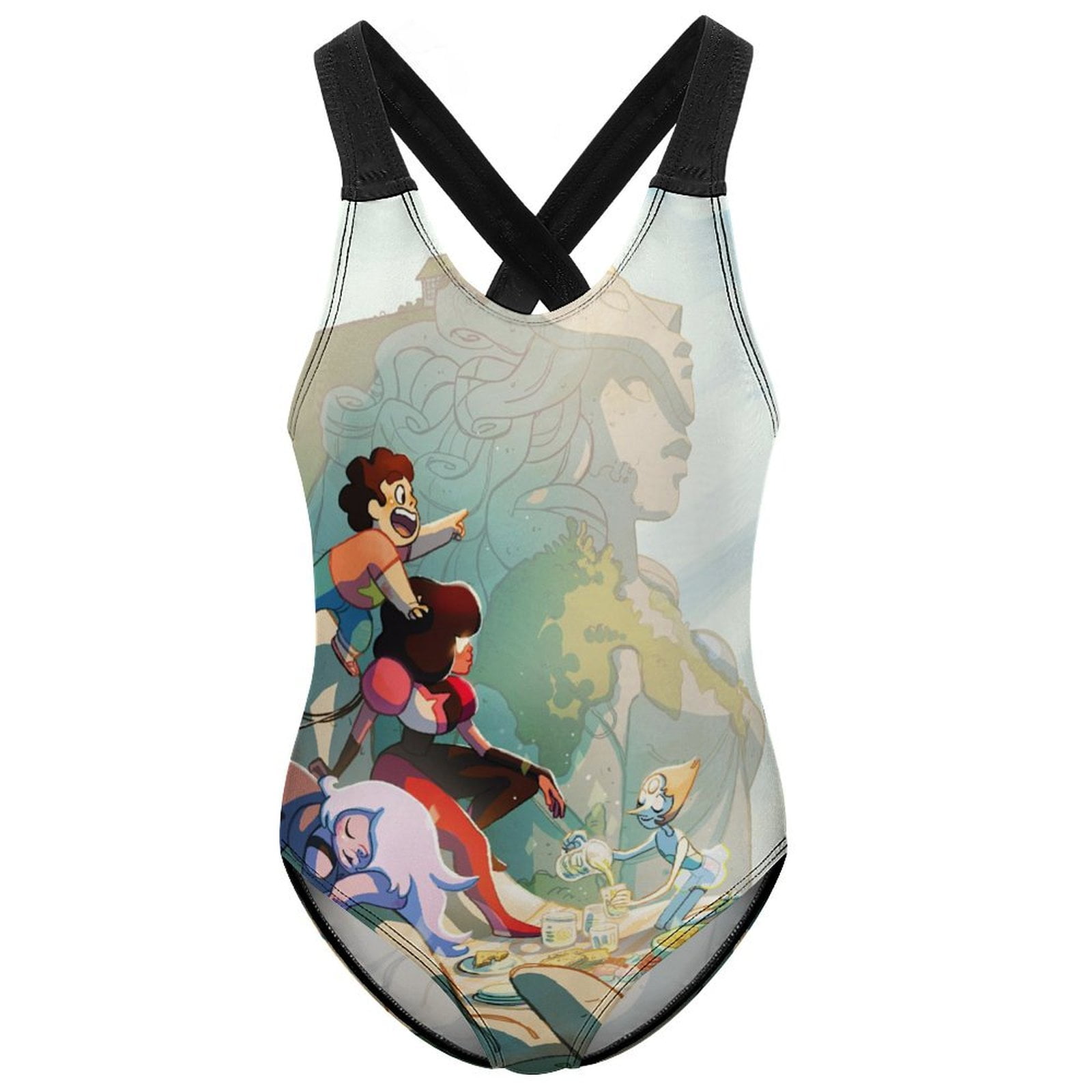 Animation Steven Universe Children's One-piece Swimsuit Summer Girl's ...