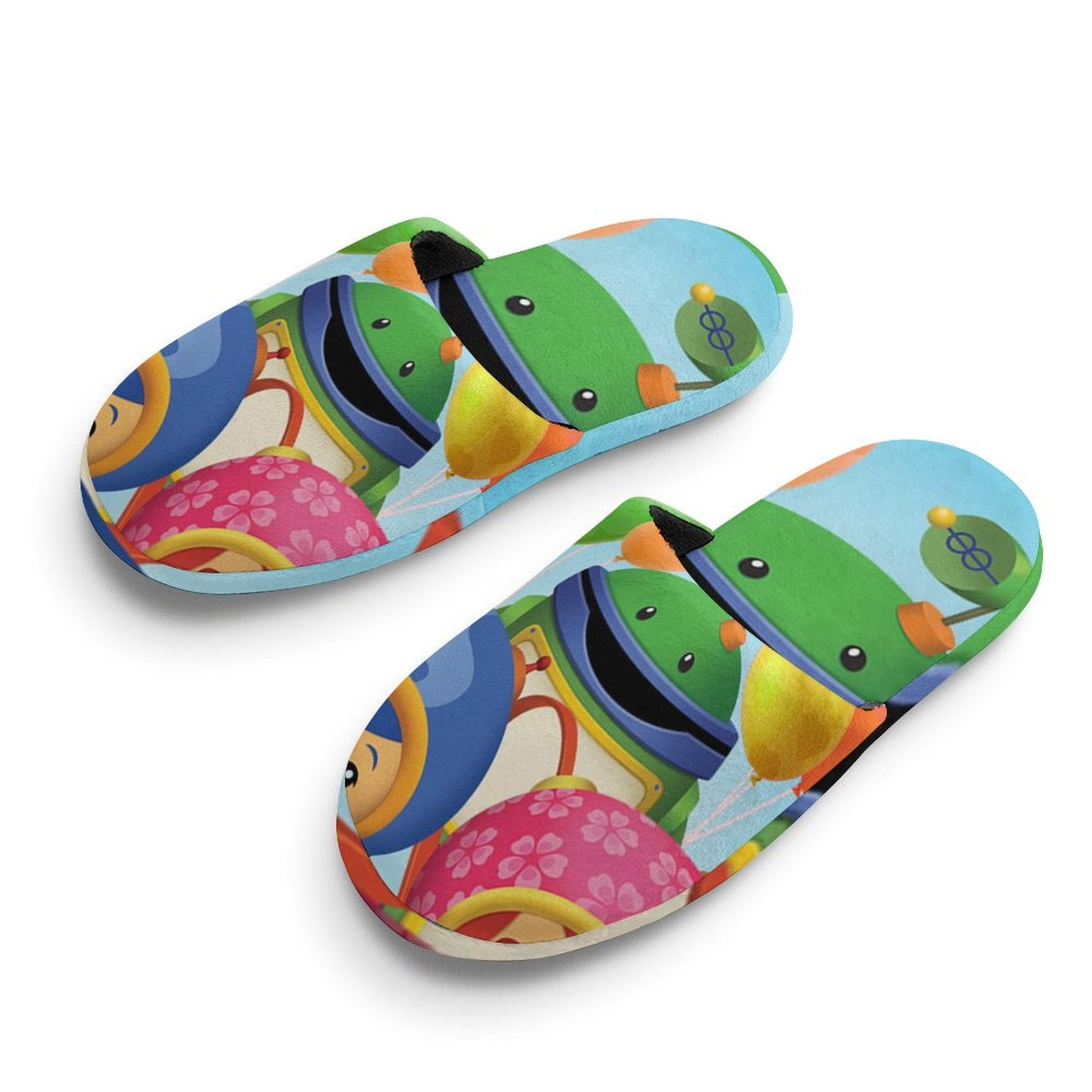 Animation Team Umizoomi Kid's Cotton Slippers Flannel Plush Soft Fluffy ...