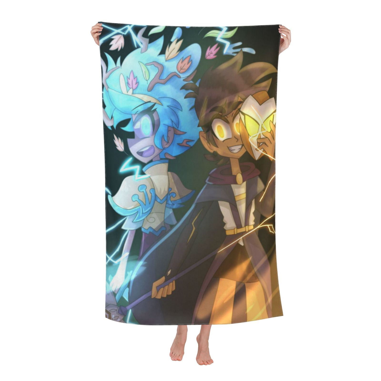 Animation The Owl House Bath Towel Microfiber Soft Absorbent Beach Towel For Bathroom Shower ...