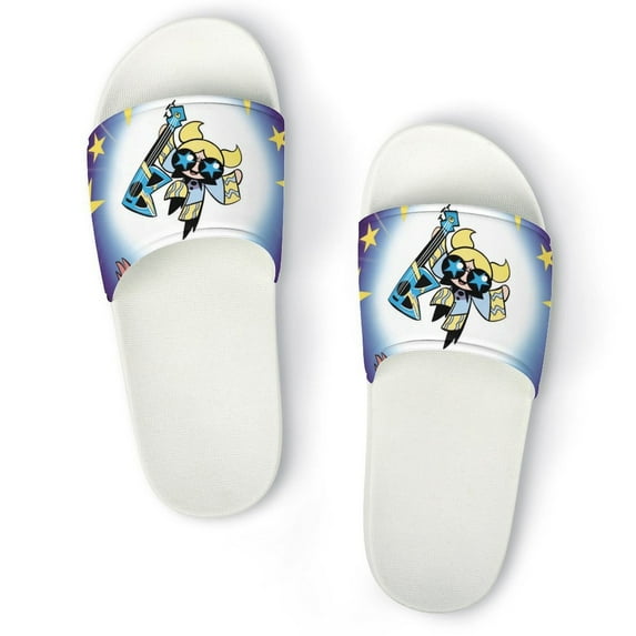 Animation The Powerpuff Girls Unisex Slippers Summer Beach Slide Sandals Comfortable Home ...