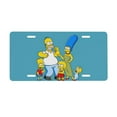 Animation The Simpsons License Plate Cover Vanity Tag Decorative ...