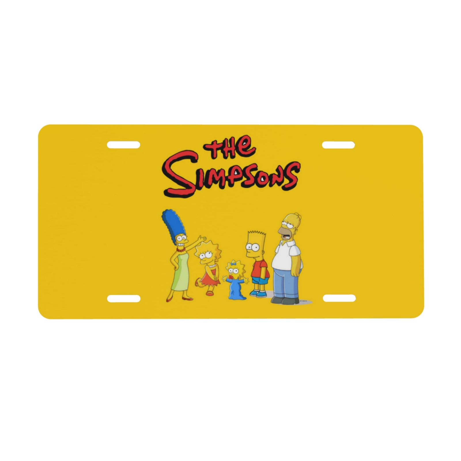 Animation The Simpsons License Plate Cover Vanity Tag Decorative ...