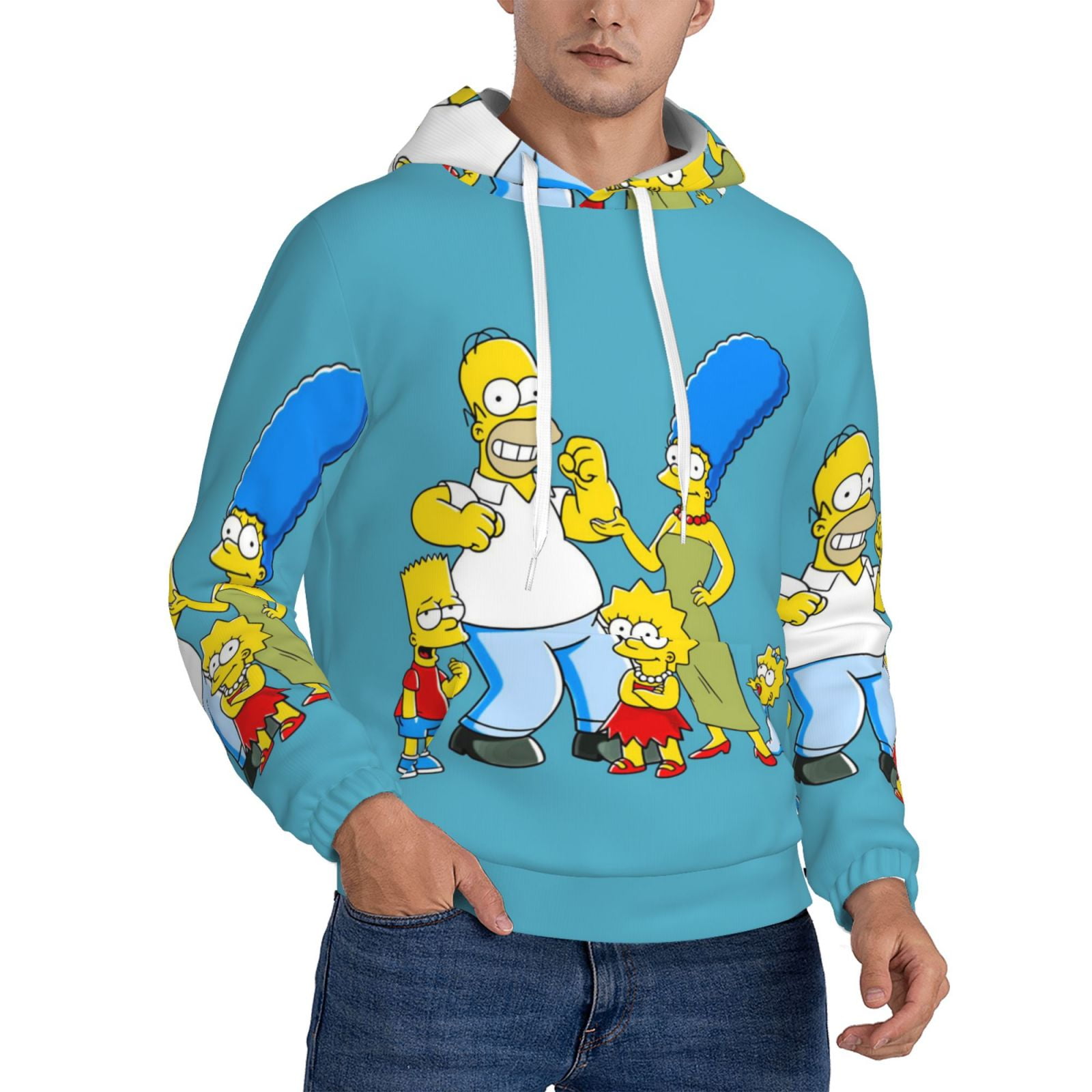 Animation The Simpsons Men's Sweatshirt Hoodies Hoody Novelty Fashion ...