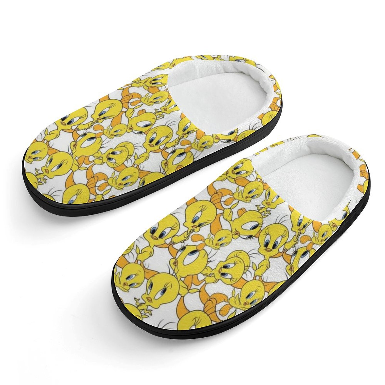 Animation Tweety Soft Plush Slippers for Boys Girls Winter Warm Cotton ...