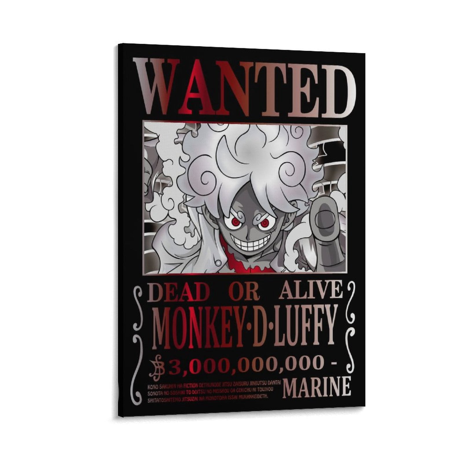 Animation Wanted Poster Canvas Poster Wall Art Picture Prints Hanging ...