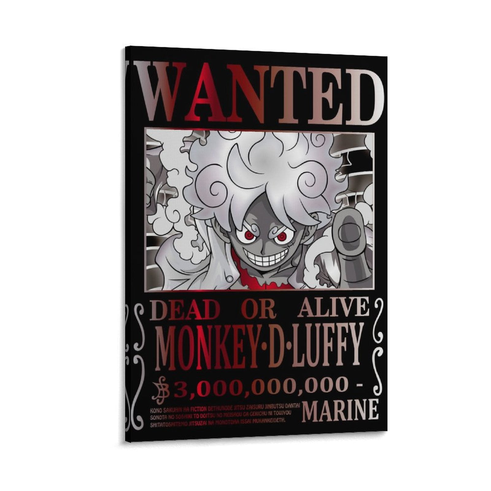 Animation Wanted Poster Picture Print Canvas Poster Wall Paint Art ...