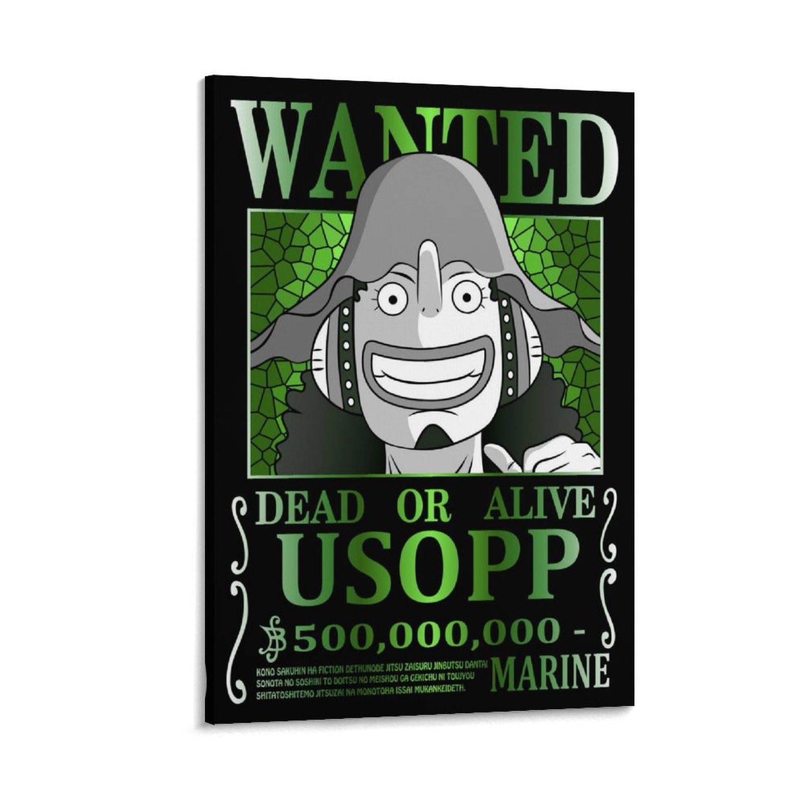 Animation Wanted Poster Usopp Poster Decorative Painting Canvas Wall ...
