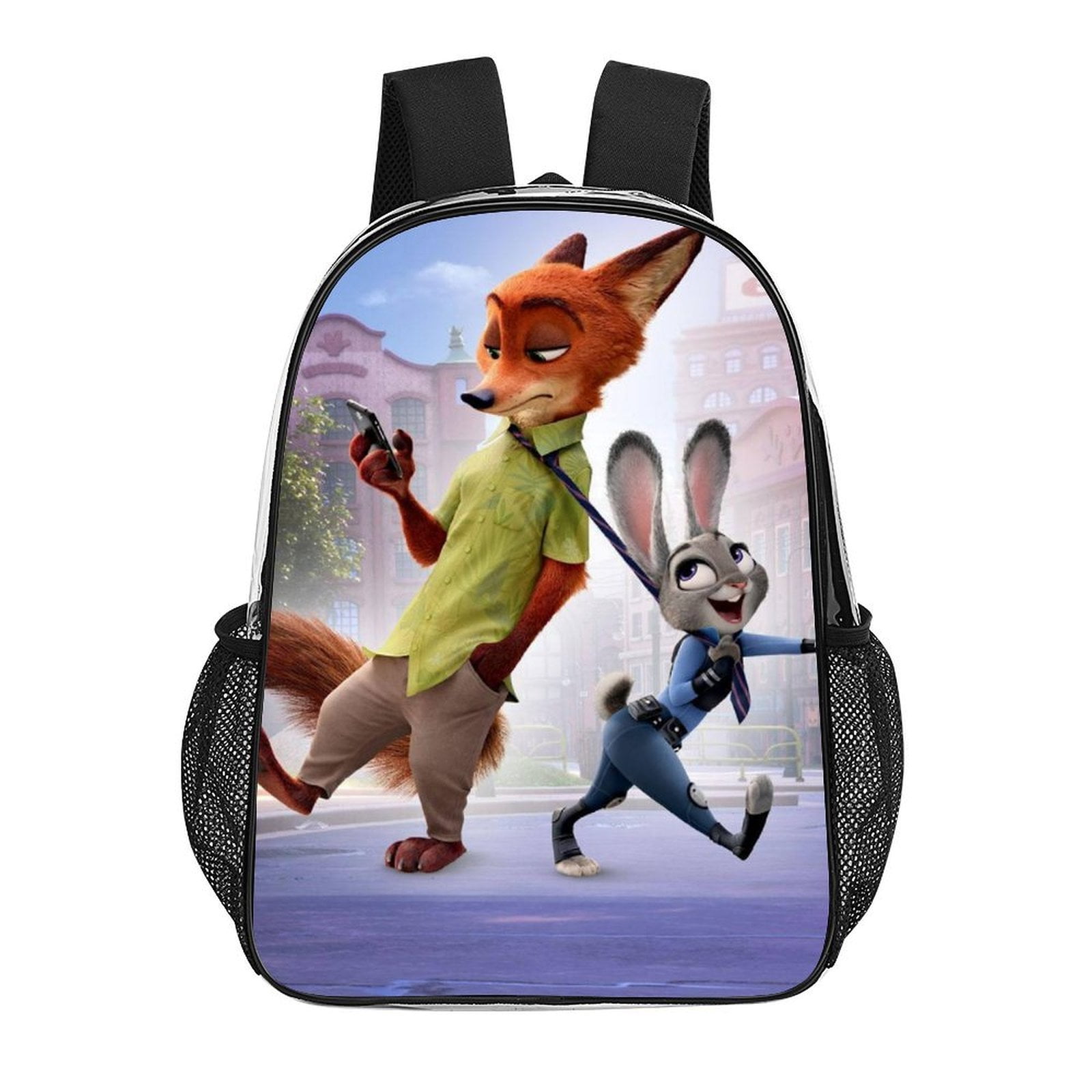 Animation Zootopia Clear Backpack Transparent Bag 17 Inch Large ...