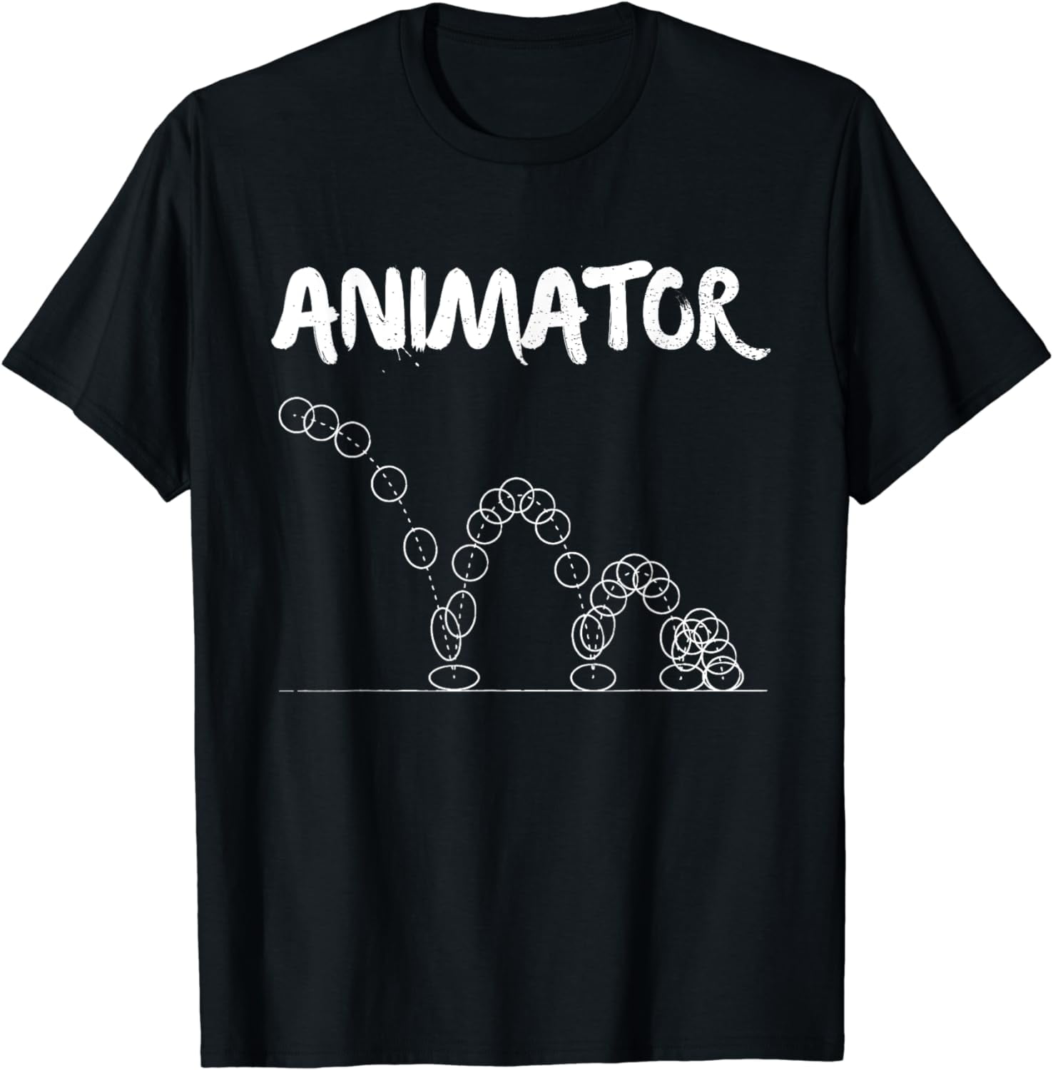 Animator Bouncing Ball Cotton T-Shirt for Animators - Walmart.com