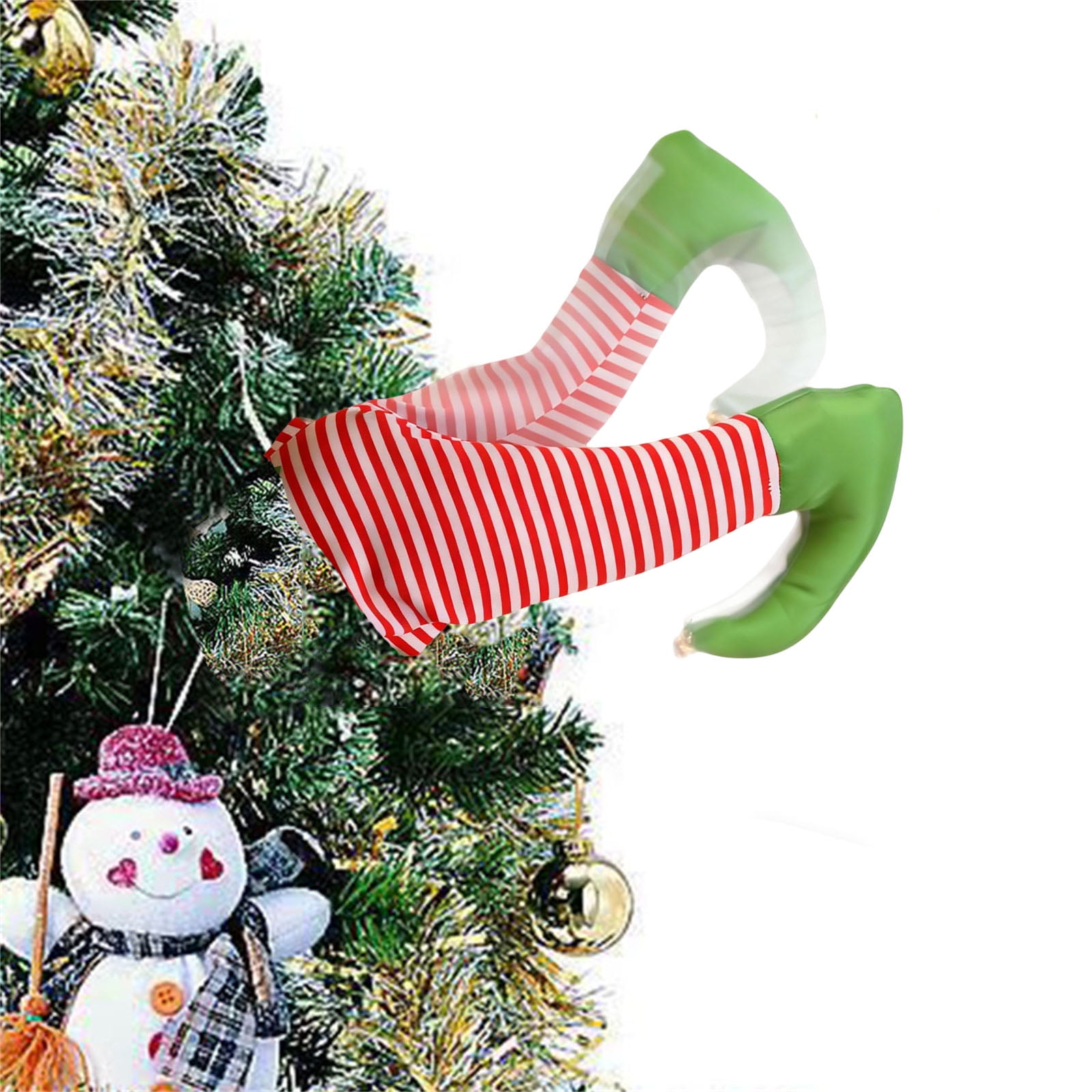 Animatronics Christmas Tree Decorations,Electric Elf Swinging Stuffed ...