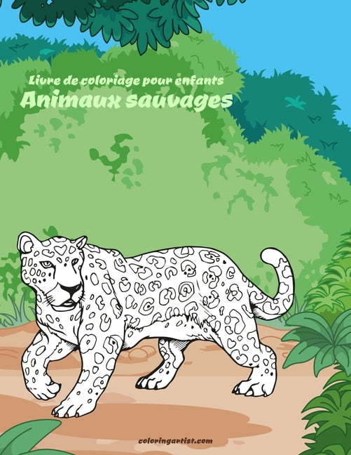Animaux Sauvages Livre de coloriage pour enfants Animaux sauvages, Book ...