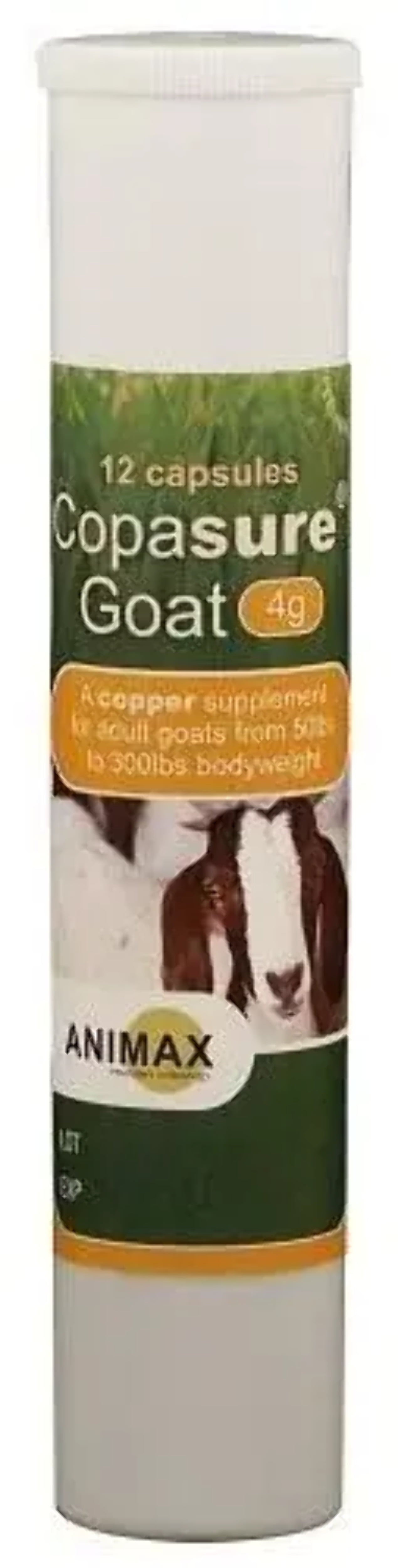 Animax Copasure Adult Goat Copper Supplement 4g 12 Capsules - Walmart.com