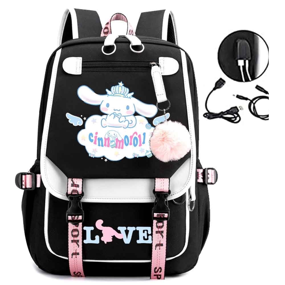 Anime 2D Laptop Backpack Cute Stitch Backpacks Casual Bag Travel ...