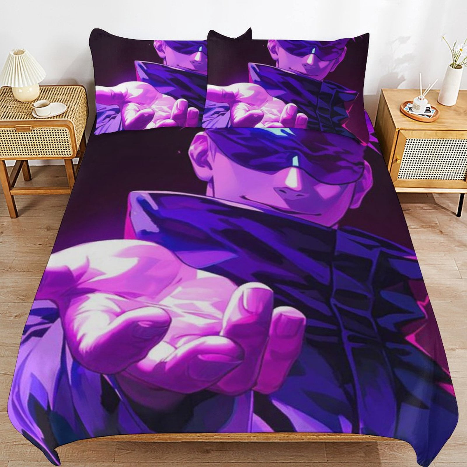 Anime 3-Piece Bedding Comforter Set, Jujutsu Kaisen 3-Piece Bedding ...