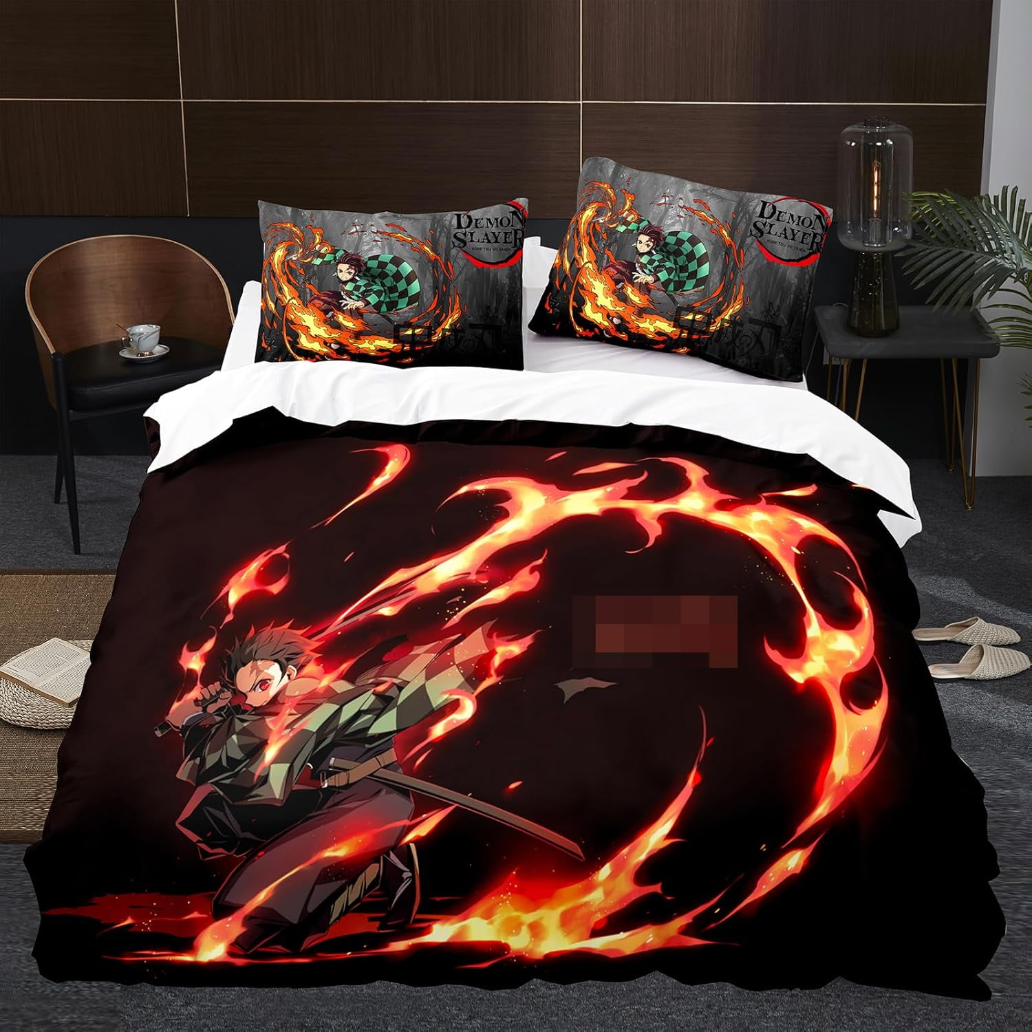 Anime 3D Demon Sla-yer: Duvet Cover 3 Piece Bedding Set,Teen Comforter ...