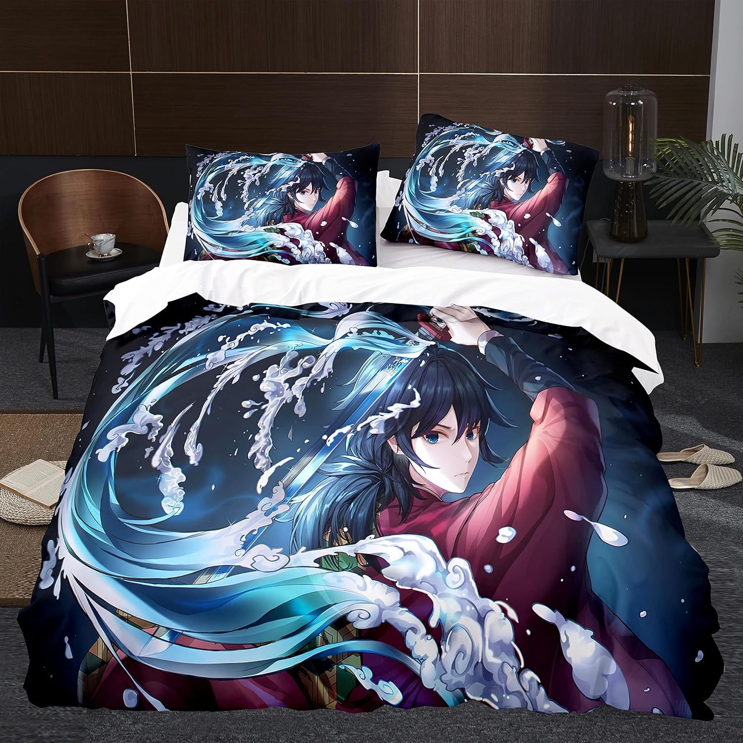 Anime 3D Demon Sla-yer: Duvet Cover 3 Piece Bedding Set,Teen Comforter ...