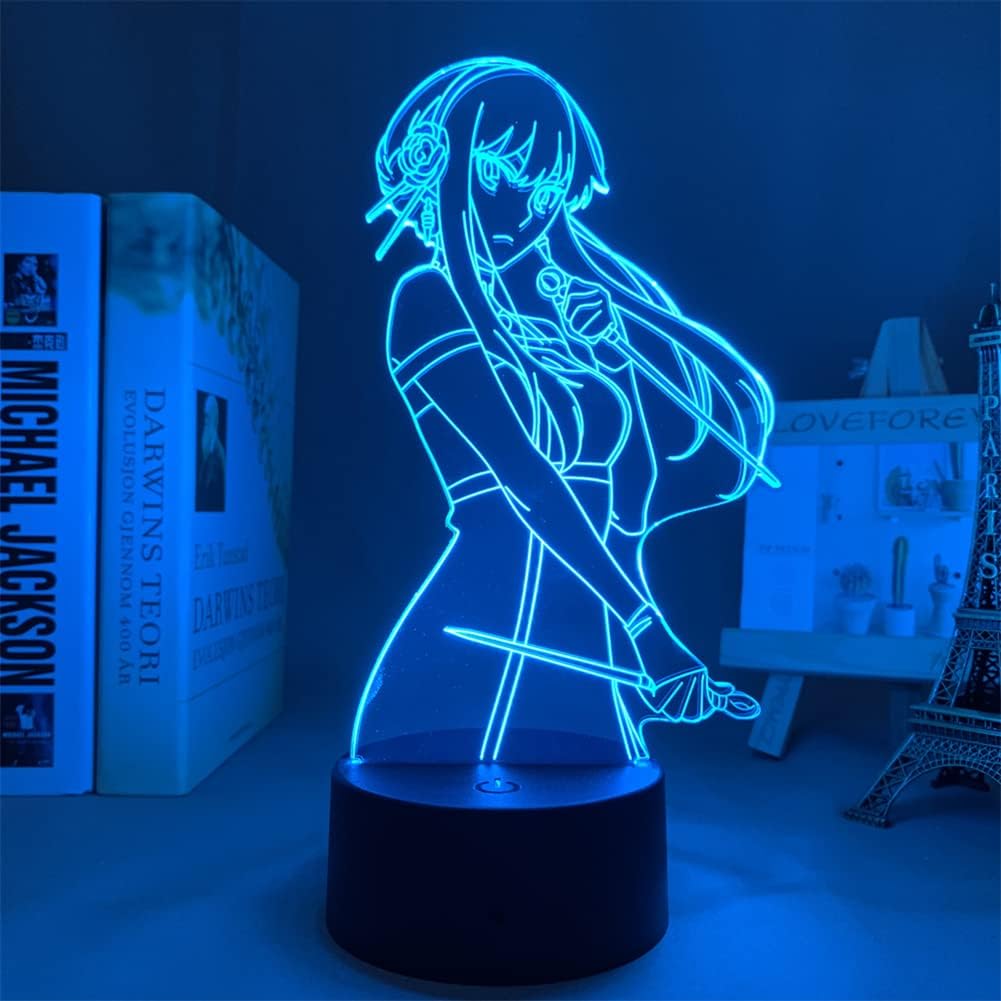 Anime 3D Lamp Spy X Family Yor Forger Manga Figure Led Illusion Night ...