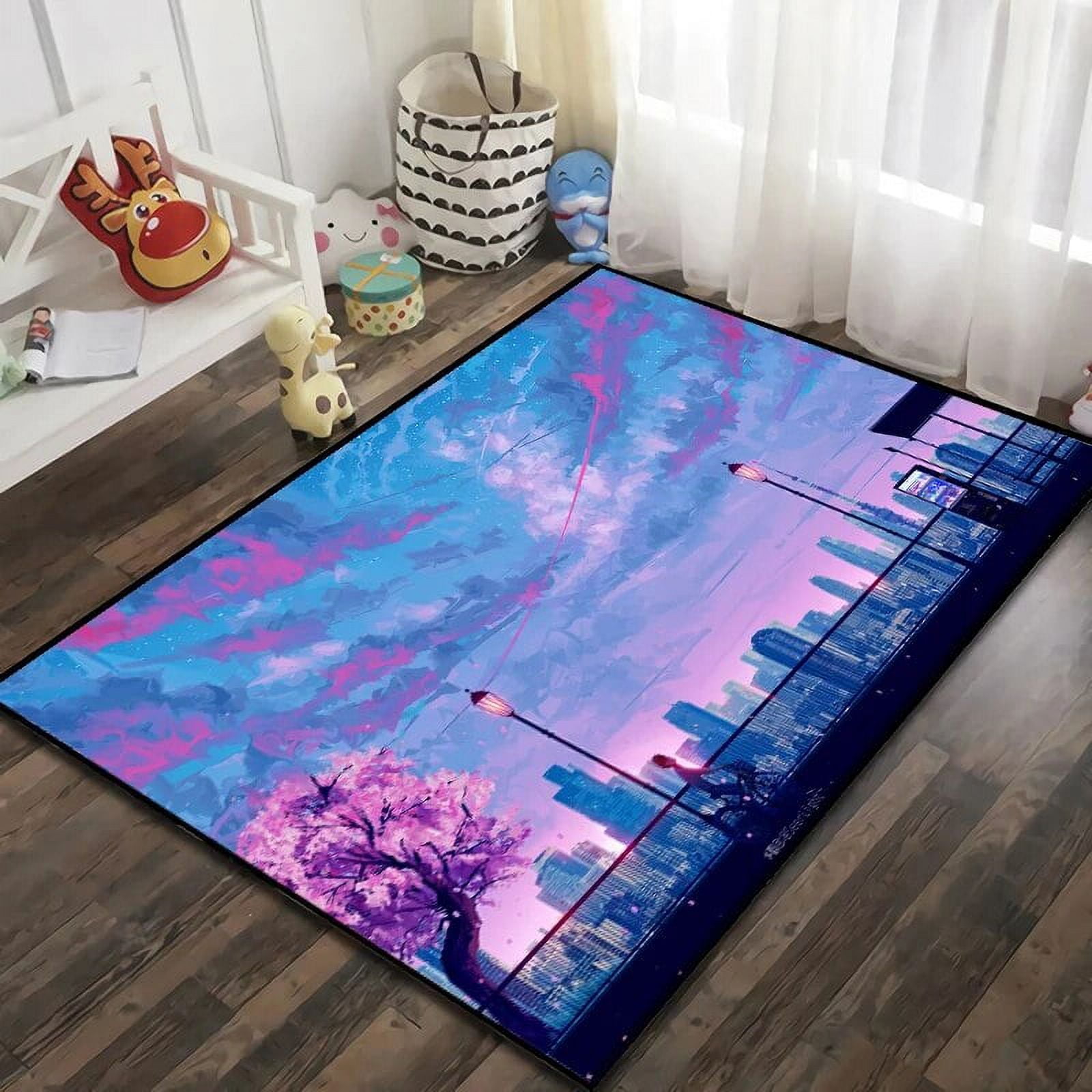 Anime 3d Cartoon Landscape Printed Carpet Child Room r Living Room Rug ...