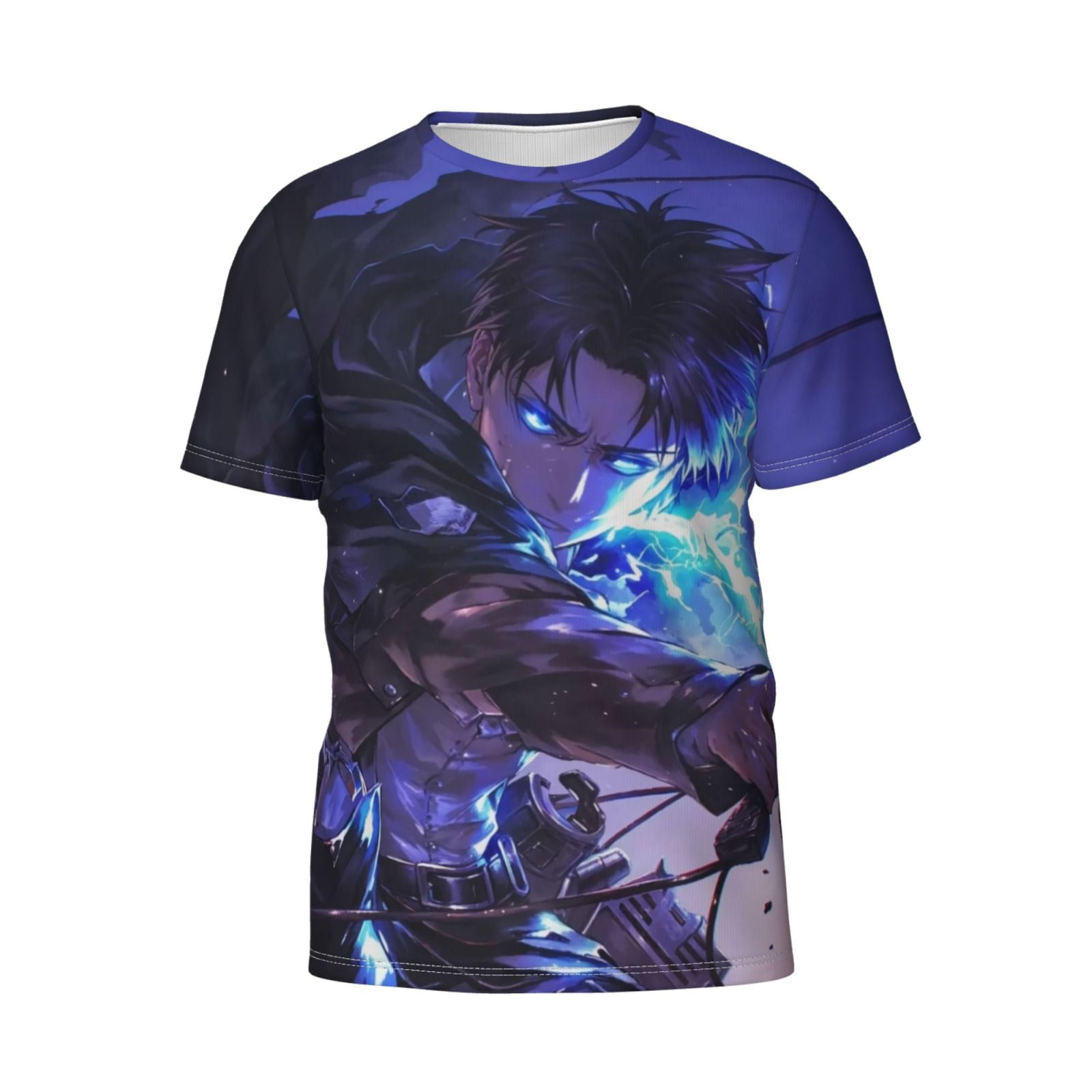 Anime 3d Graphic Mens Womens Short Sleeve Crew T-Shirt Attack on Titan ...