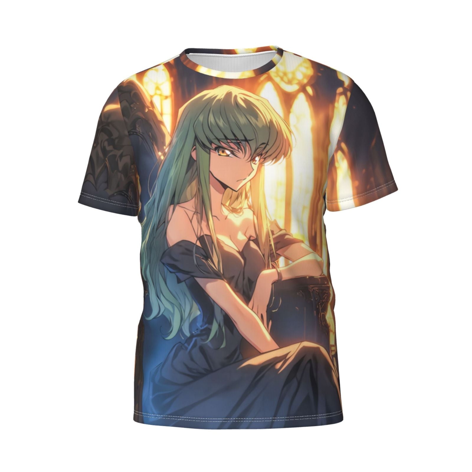 Anime 3d Graphic Mens Womens Short Sleeve Crew T-Shirt Code Geass ...